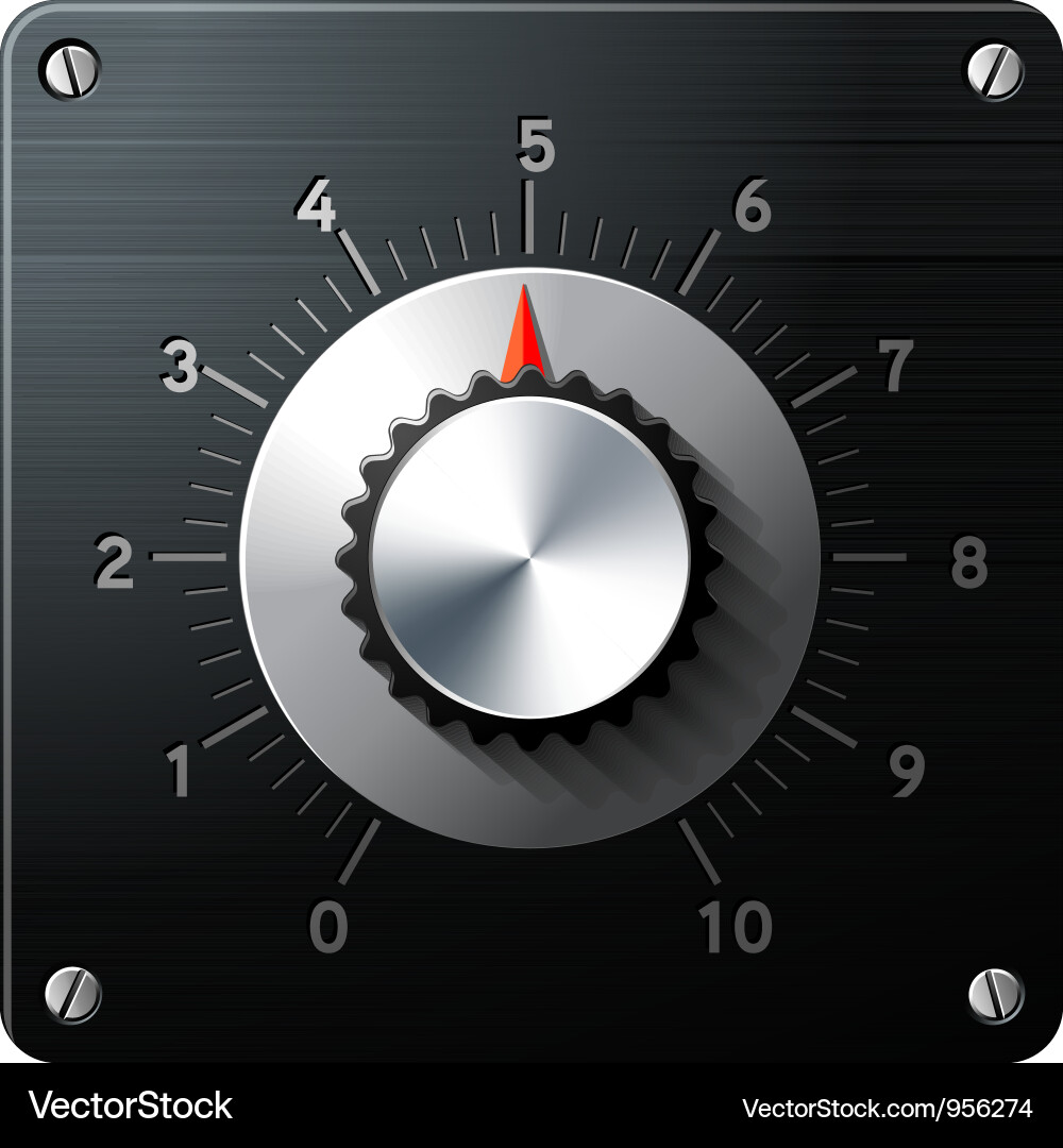 Analog regulator control interface Royalty Free Vector Image