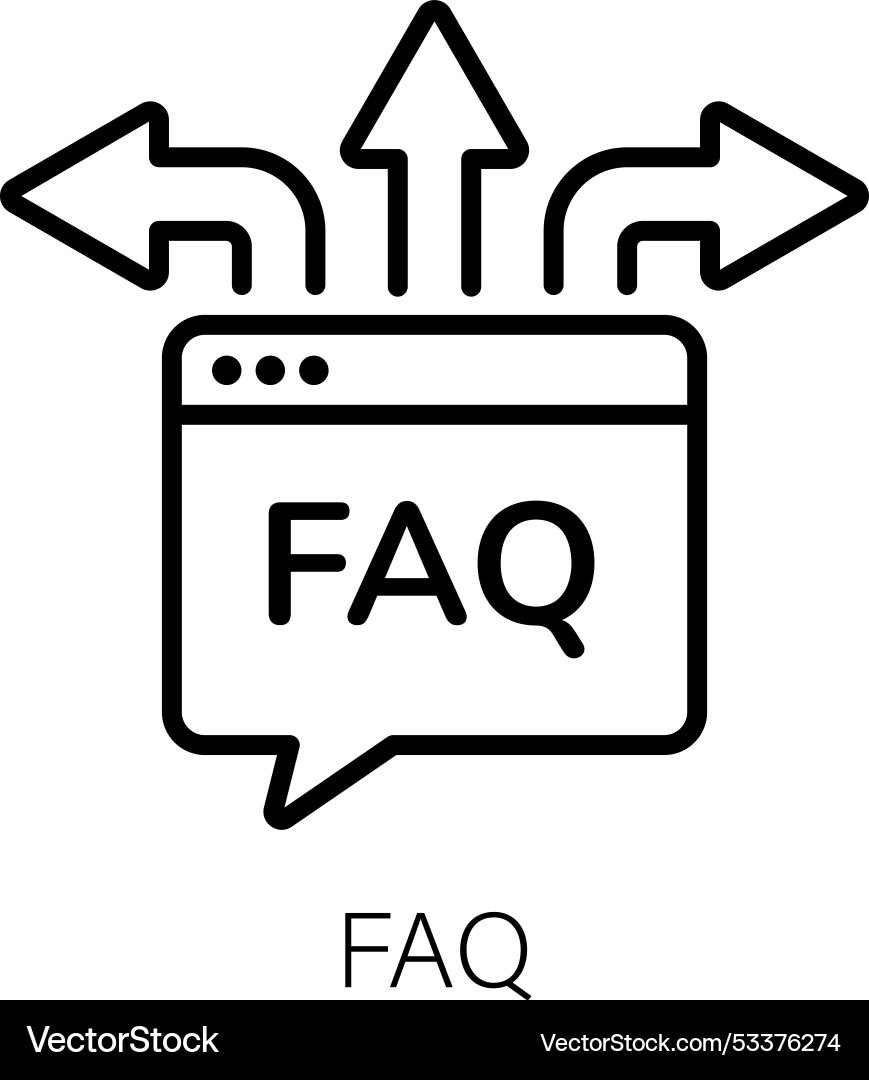 Faq Royalty Free Vector Image - VectorStock
