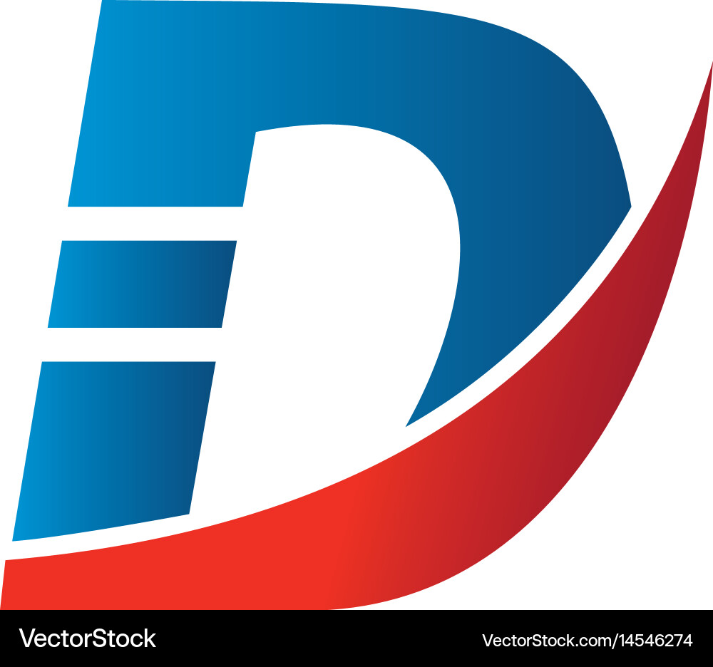 Modern Letter D Brand Logo Royalty Free Vector Image