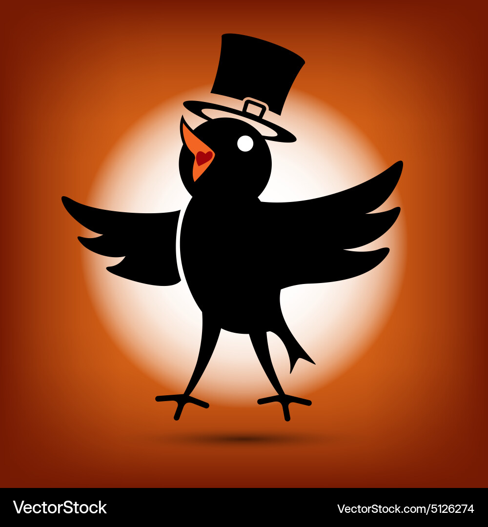 Singing morning bird Royalty Free Vector Image