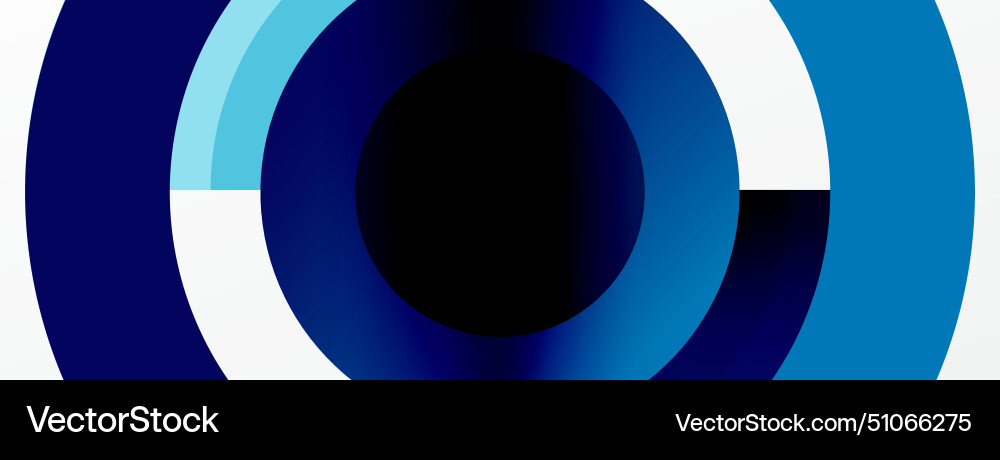 Circular electric blue and white design Royalty Free Vector