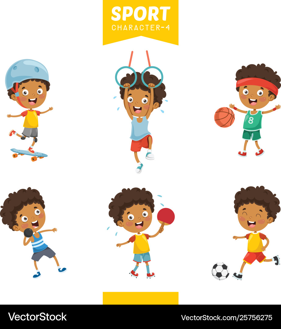 Sport character Royalty Free Vector Image - VectorStock