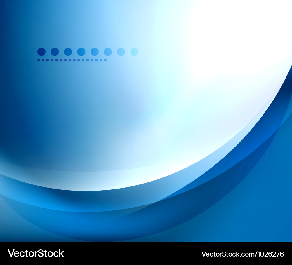 Blue Wave Background Royalty Free Vector Image