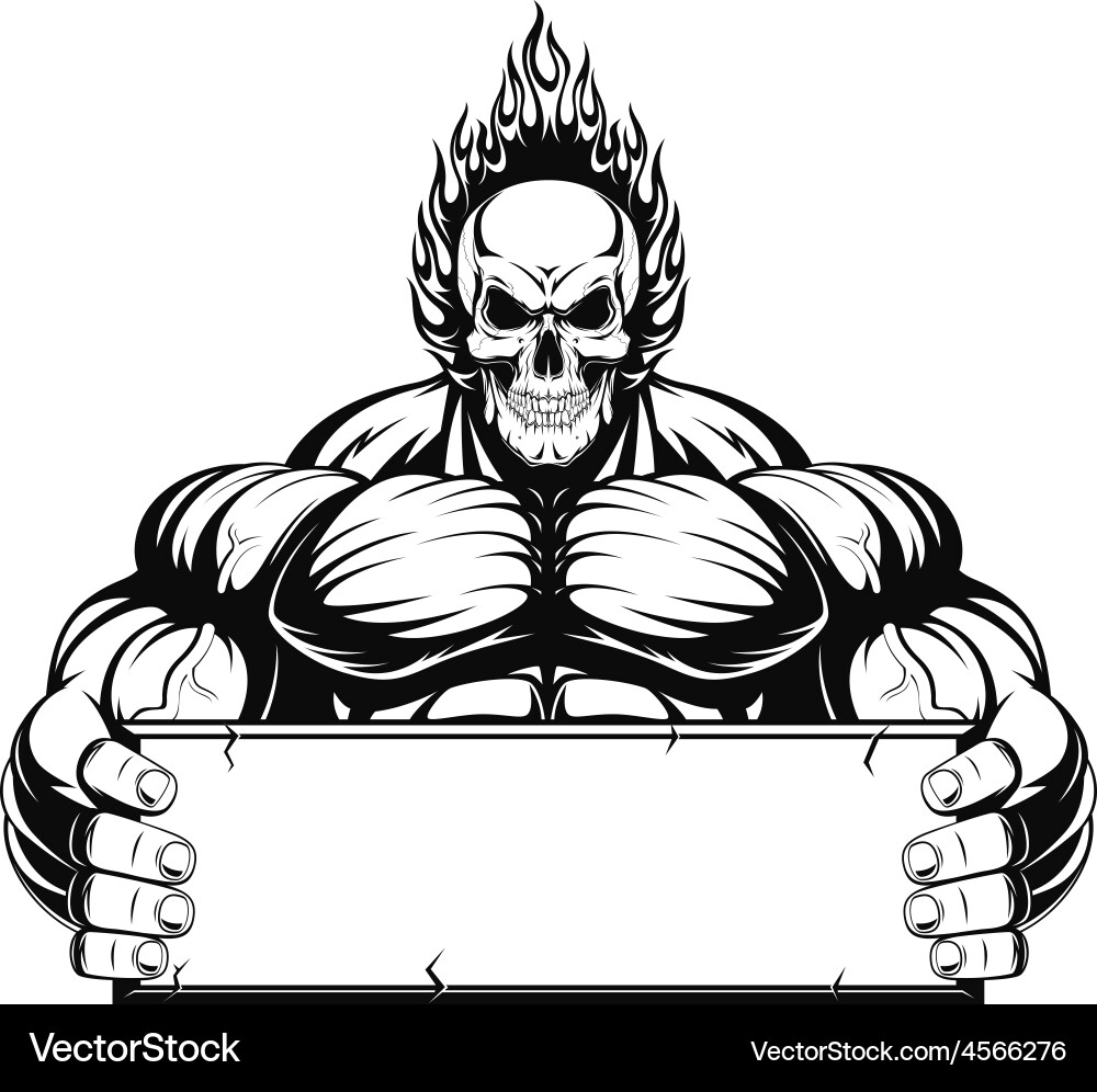 Bodybuilder Royalty Free Vector Image - VectorStock