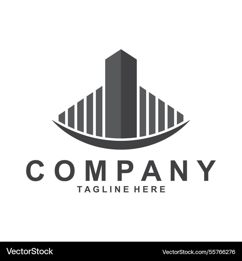 City building logo house design Royalty Free Vector Image