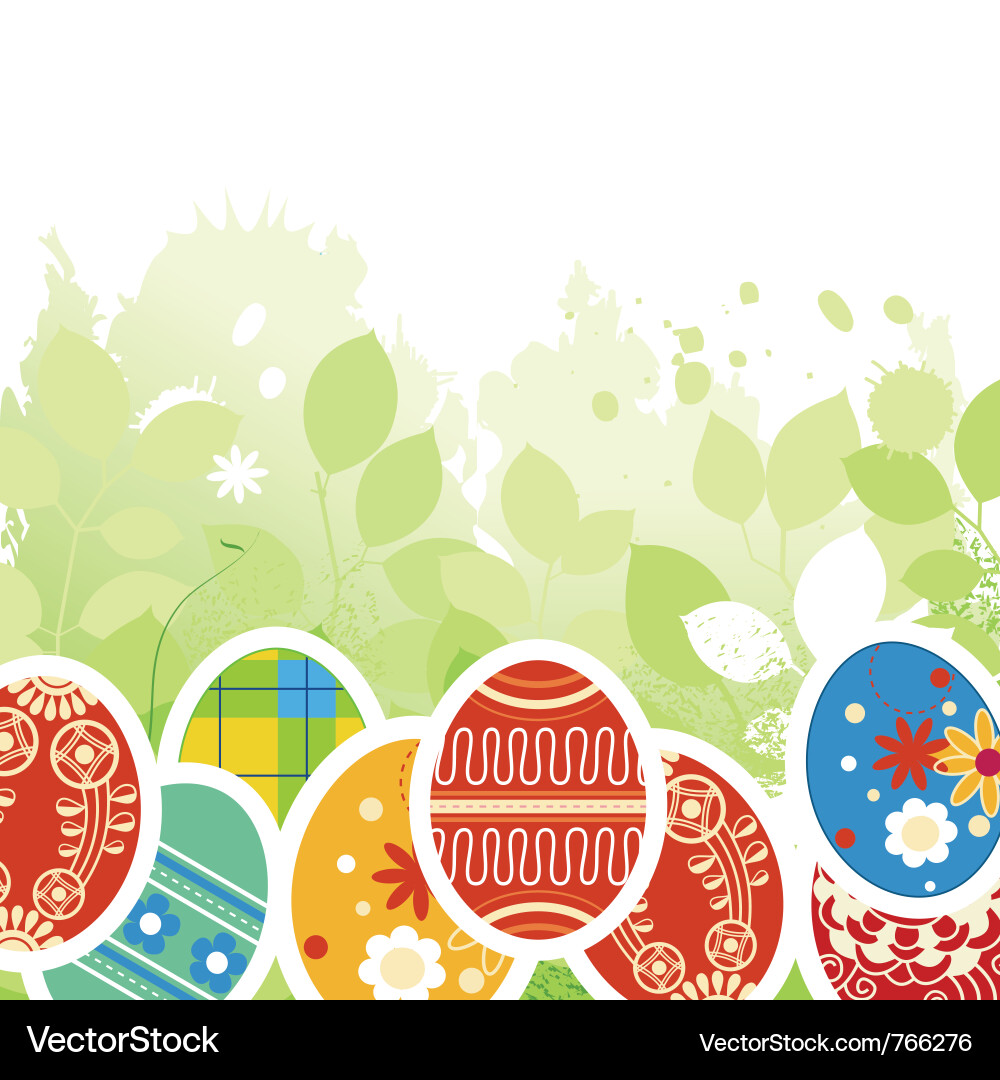 Easter background Royalty Free Vector Image - VectorStock