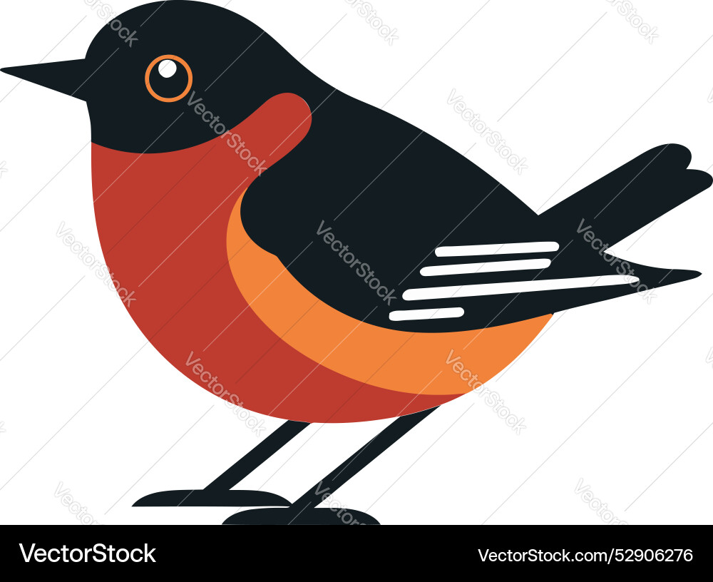 Elegant flight profile iconic bird logo emblem Vector Image