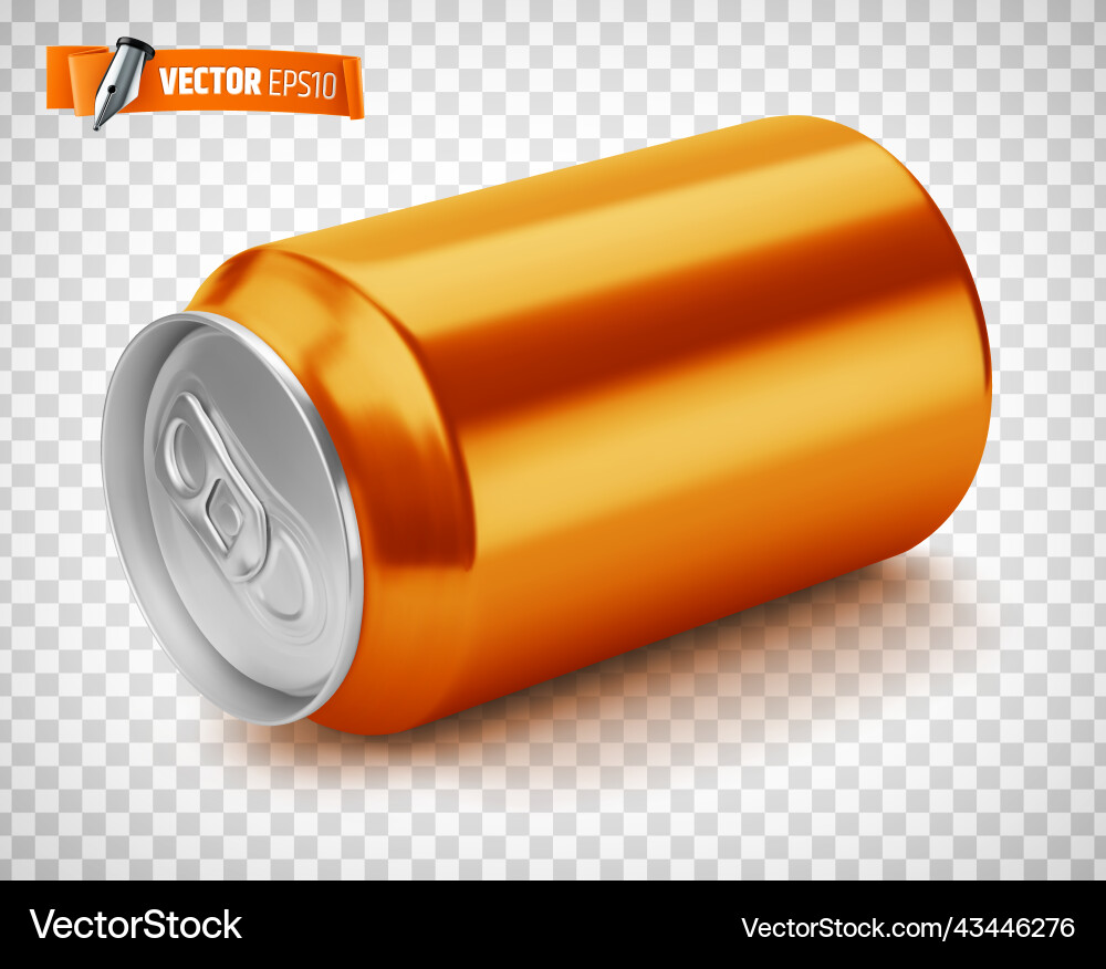 Realistic soda can Royalty Free Vector Image - VectorStock