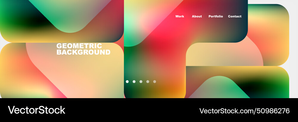 Teal liquid color background design for landing Vector Image