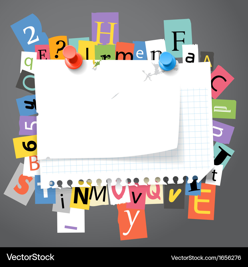 Template for a text Royalty Free Vector Image - VectorStock