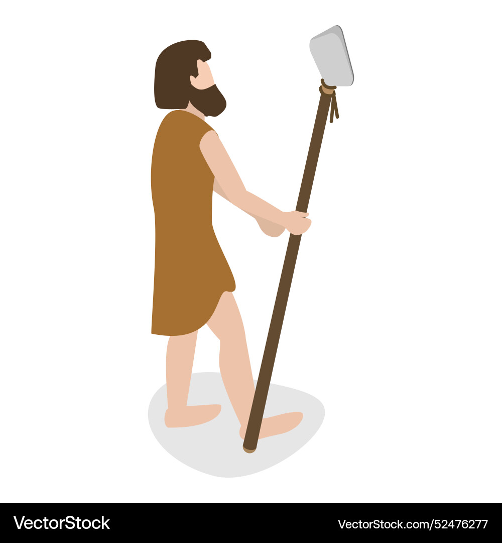 3d isometric flat of darwin Royalty Free Vector Image