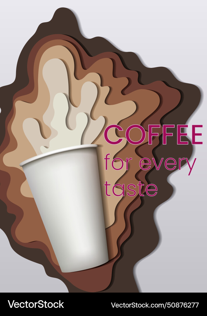 Different taste of coffee Royalty Free Vector Image