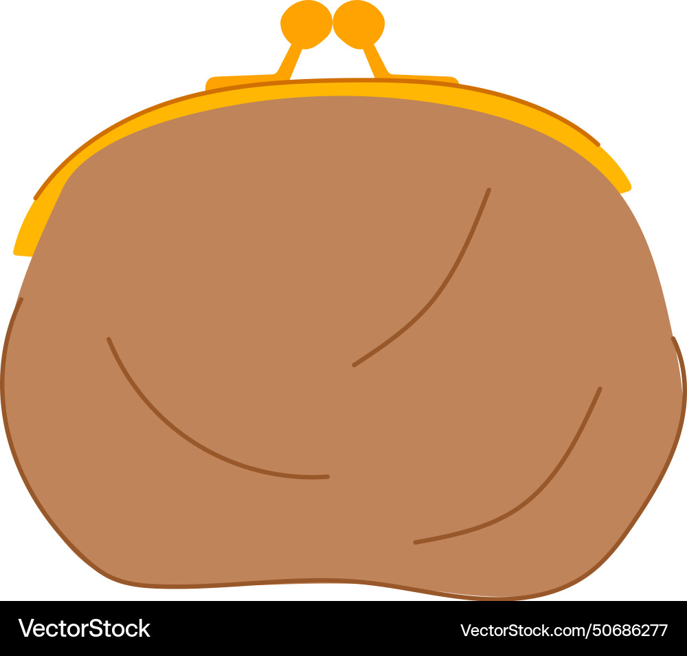 Full wallet vintage cartoon Royalty Free Vector Image