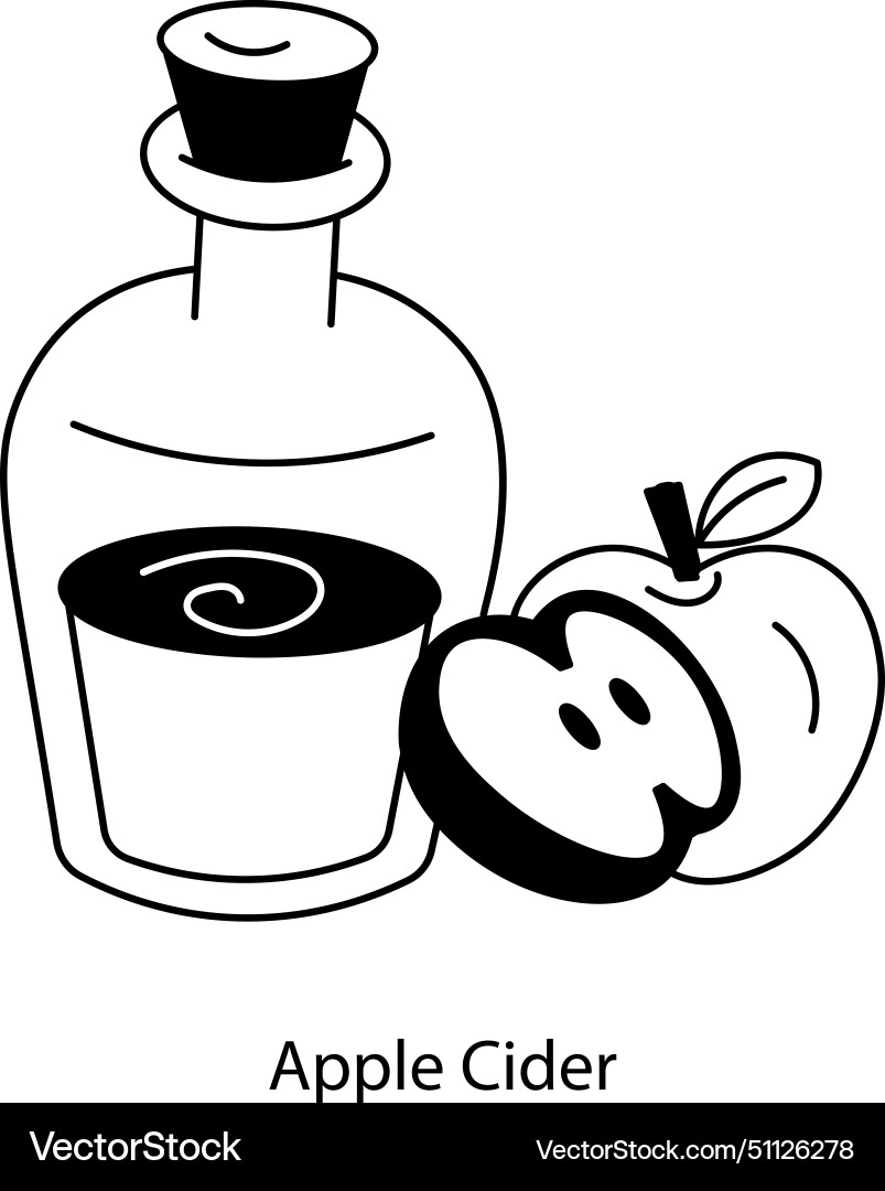 Apple cider Royalty Free Vector Image - VectorStock