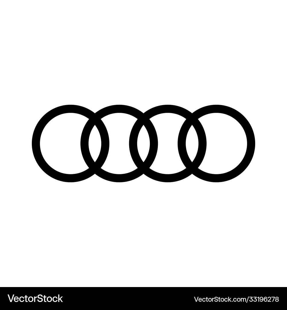 Audi symbol Royalty Free Vector Image - VectorStock