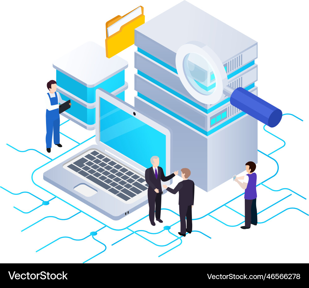 Data analysis concept Royalty Free Vector Image