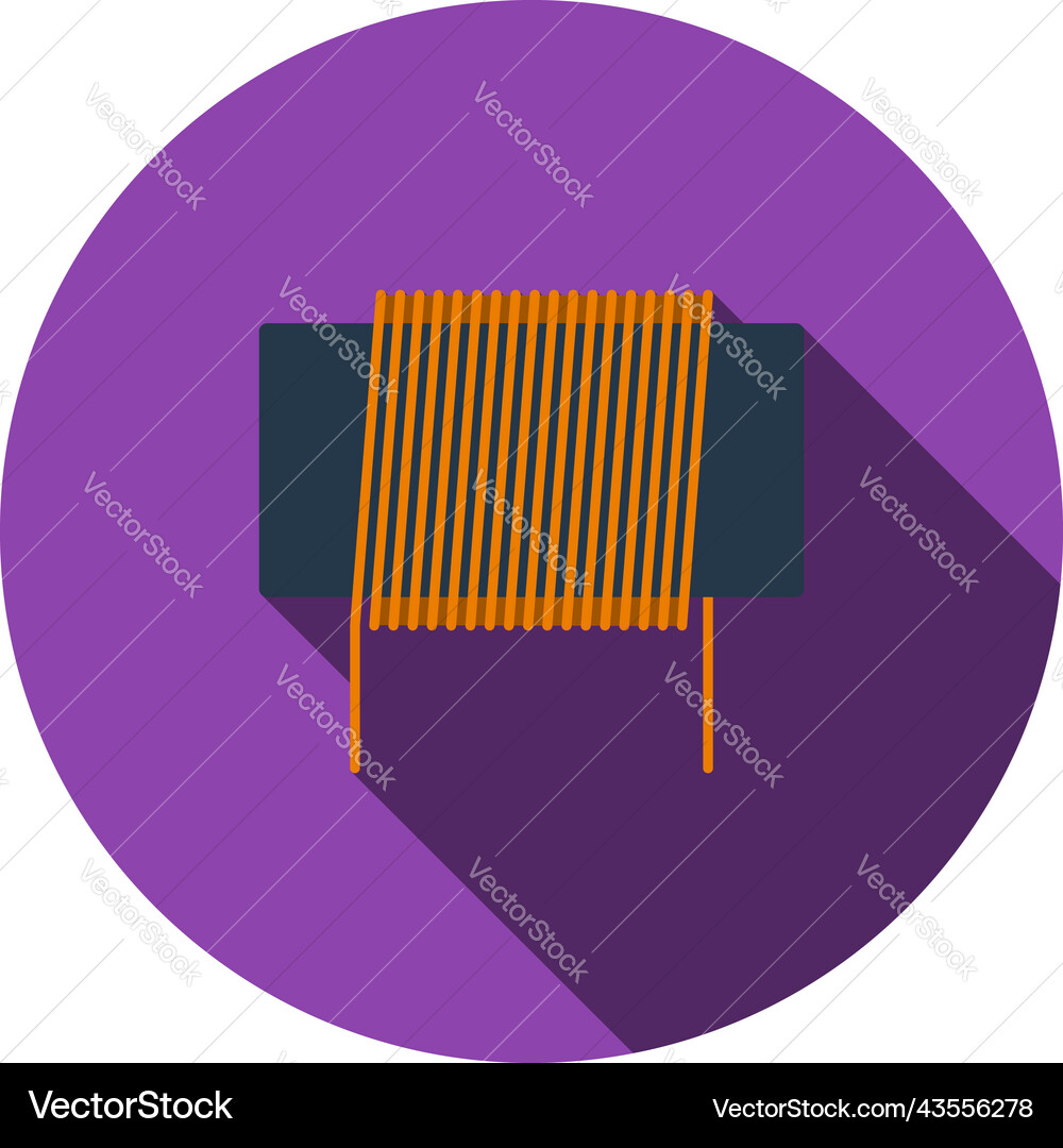 Inductor coil icon Royalty Free Vector Image - VectorStock