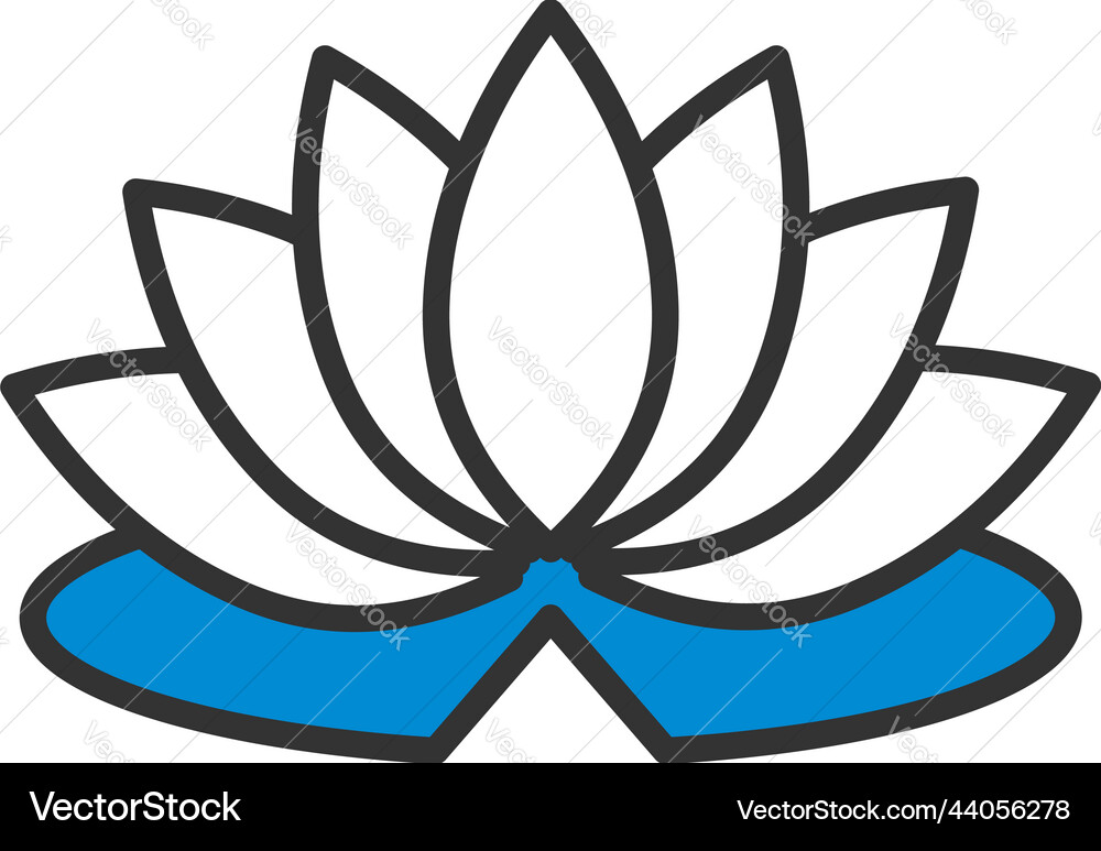 Lotus flower icon Royalty Free Vector Image - VectorStock