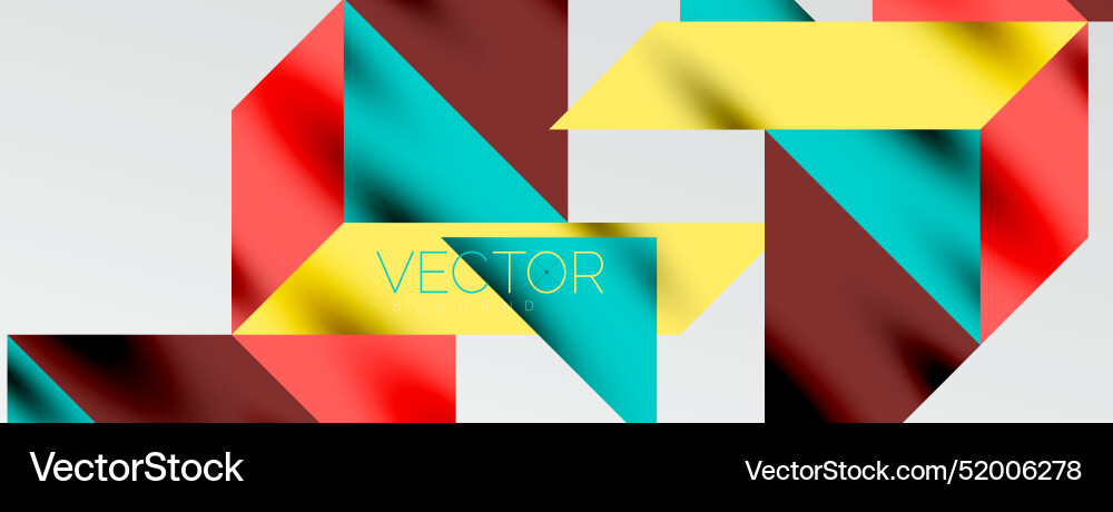 Tech minimal overlapping triangle shapes elements Vector Image