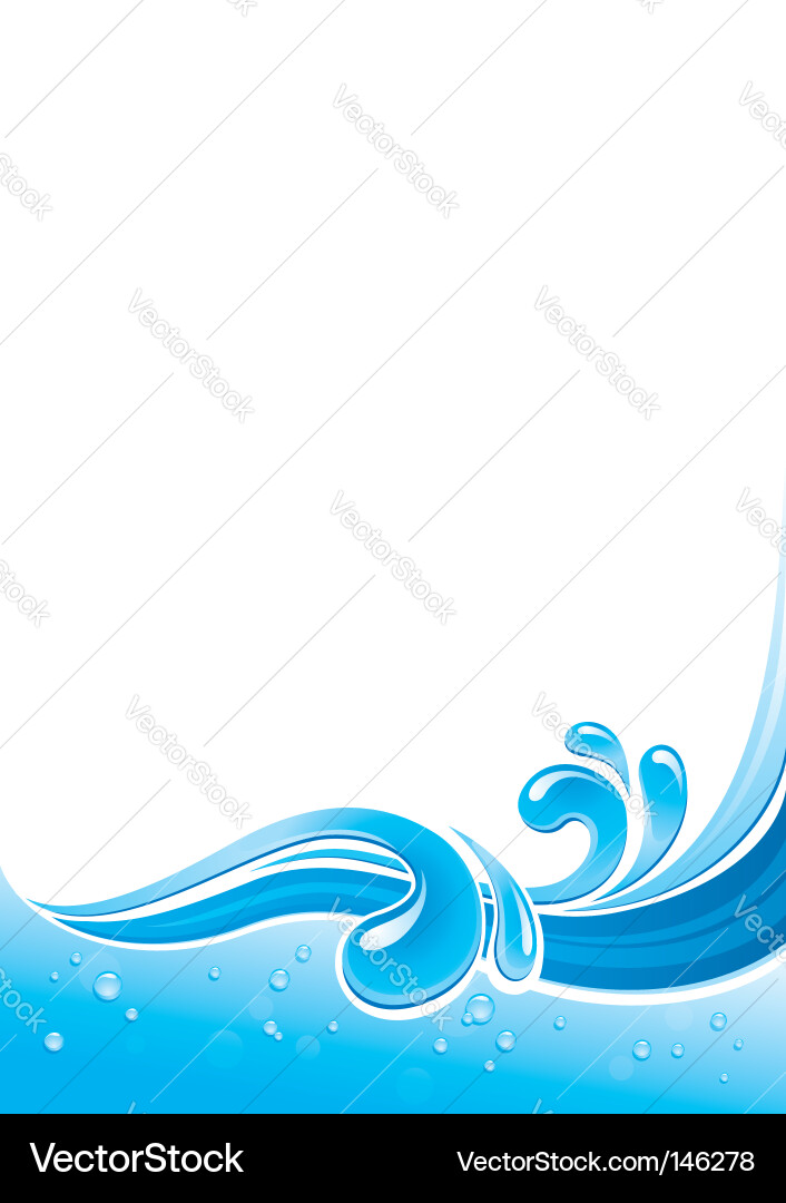 Water splash background Royalty Free Vector Image