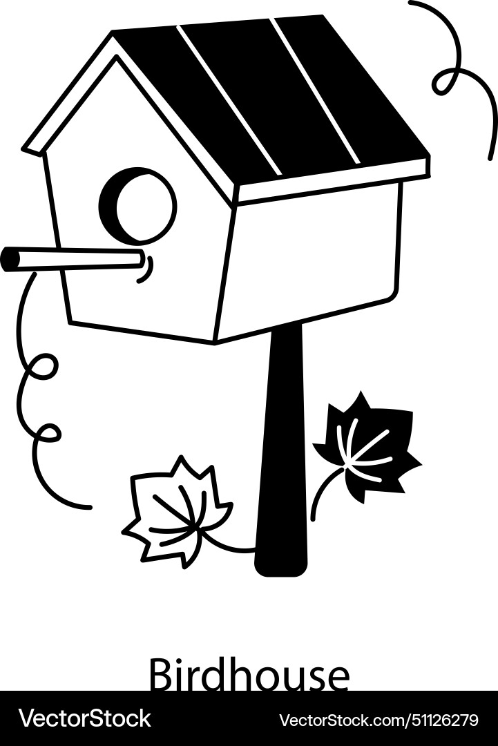 Birdhouse Royalty Free Vector Image - VectorStock