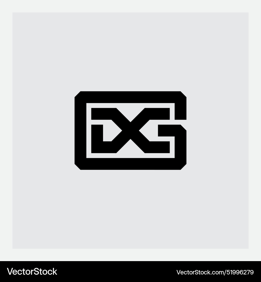 Gx - initials or logo design element icon g Vector Image