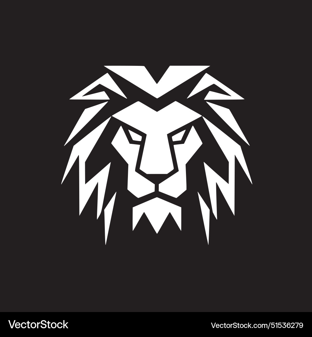 Lion - minimalist and simple silhouette Royalty Free Vector