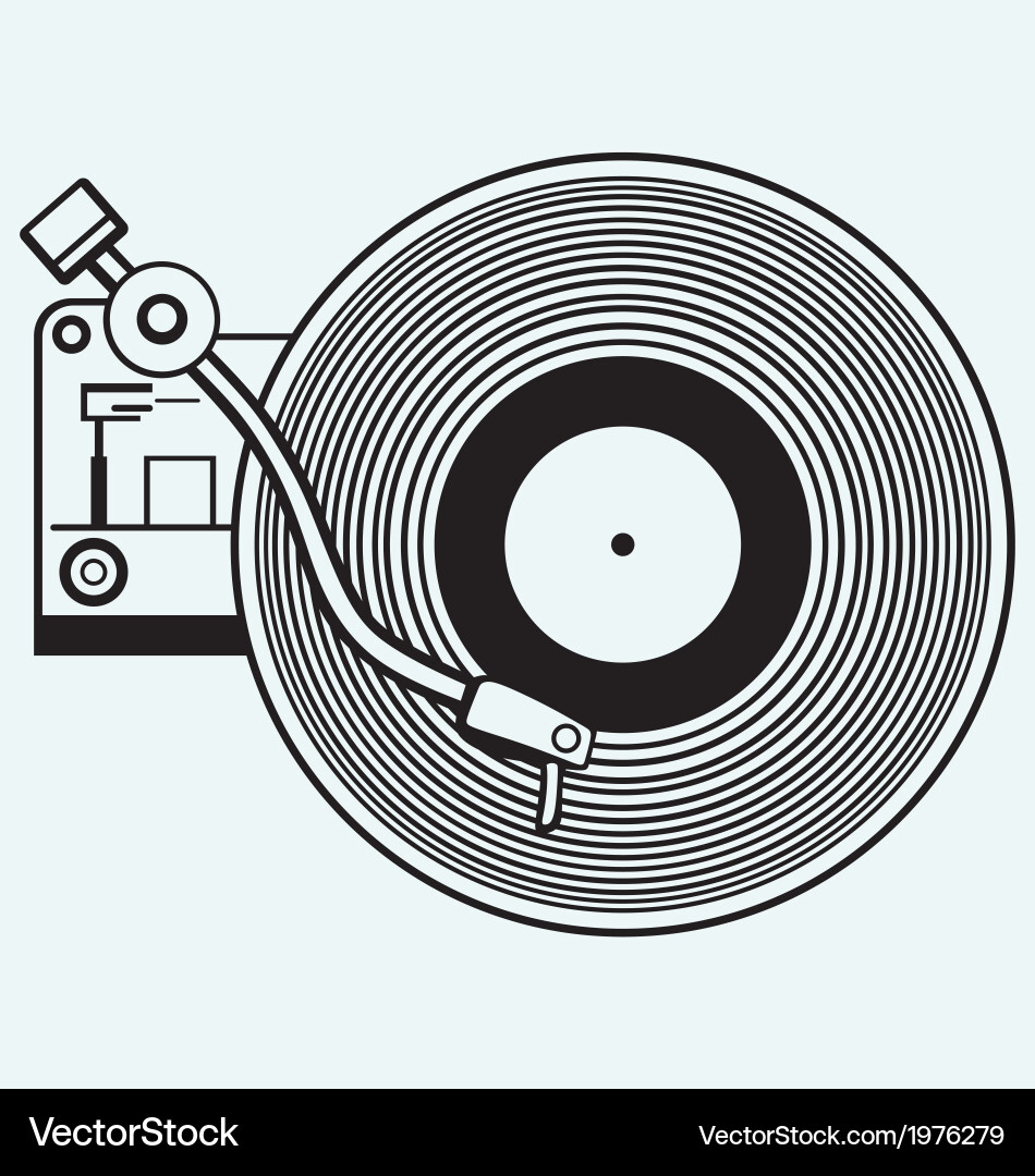 Record player vinyl Royalty Free Vector Image - VectorStock