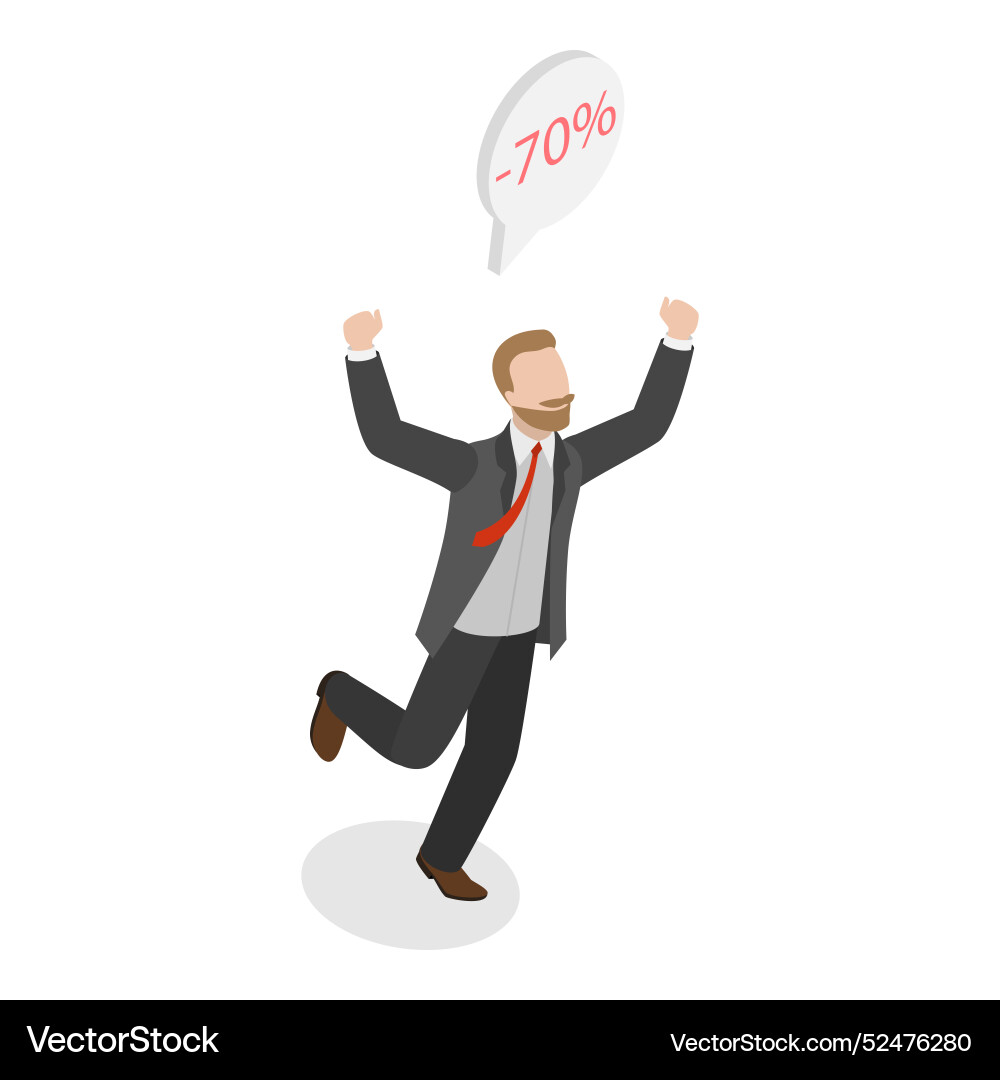 3d isometric flat of intrusive Royalty Free Vector Image