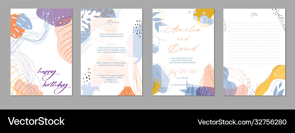 Abstract Celebration Templates Royalty Free Vector Image