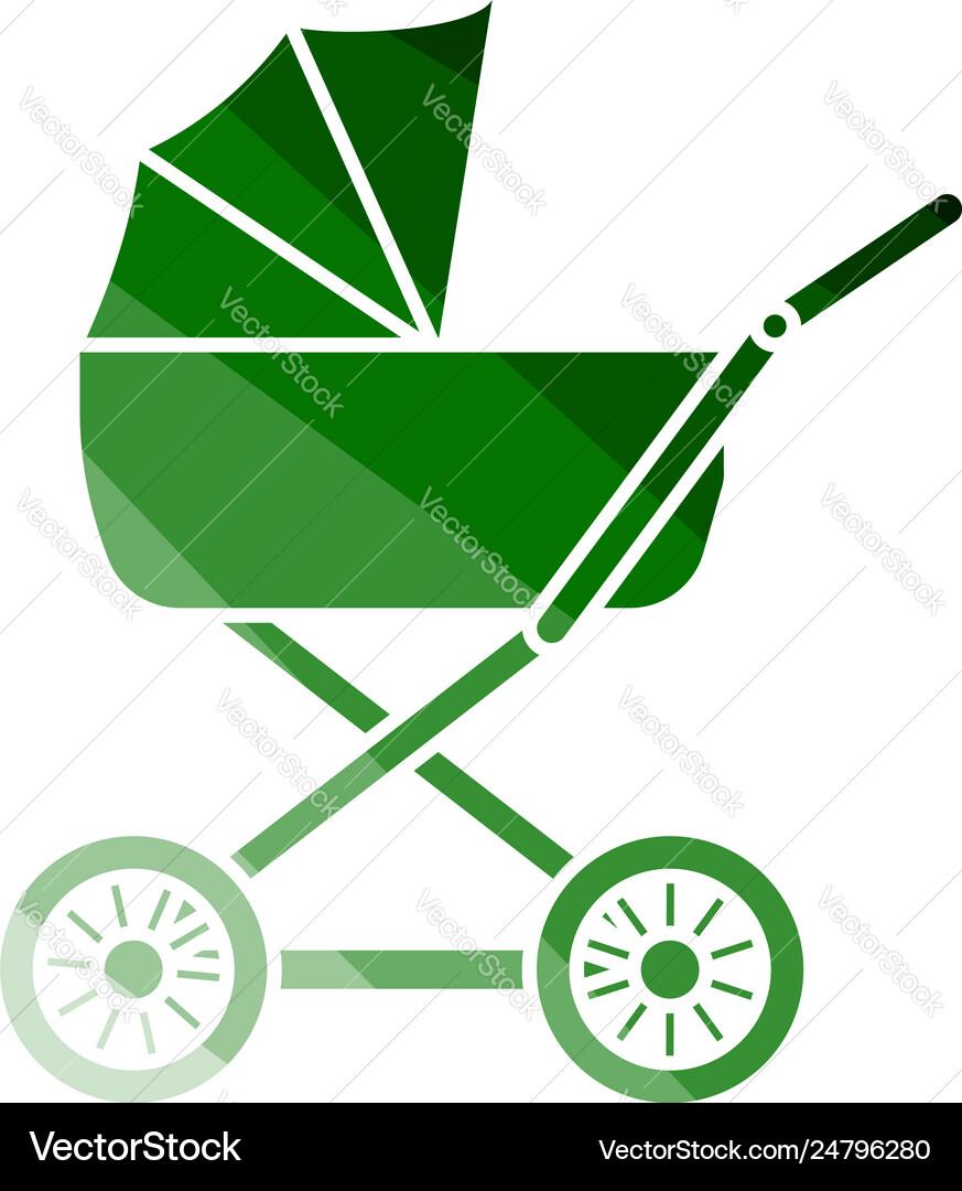 Pram icon Royalty Free Vector Image - VectorStock