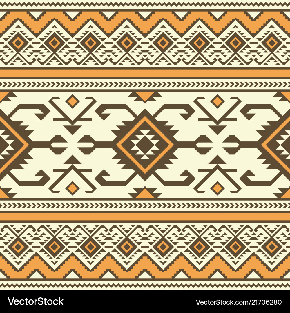 Tribal ethnic seamless pattern geometric design Vector Image
