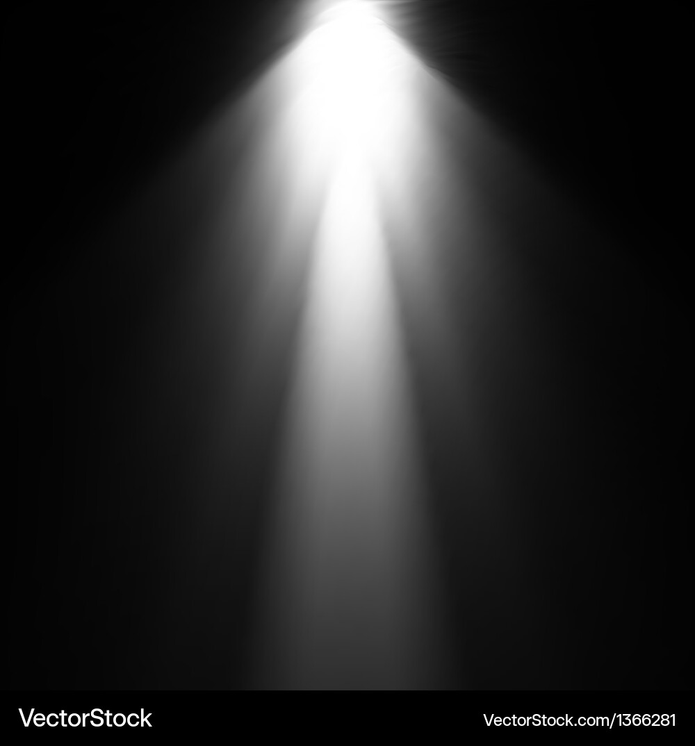 Light beam from projector Royalty Free Vector Image