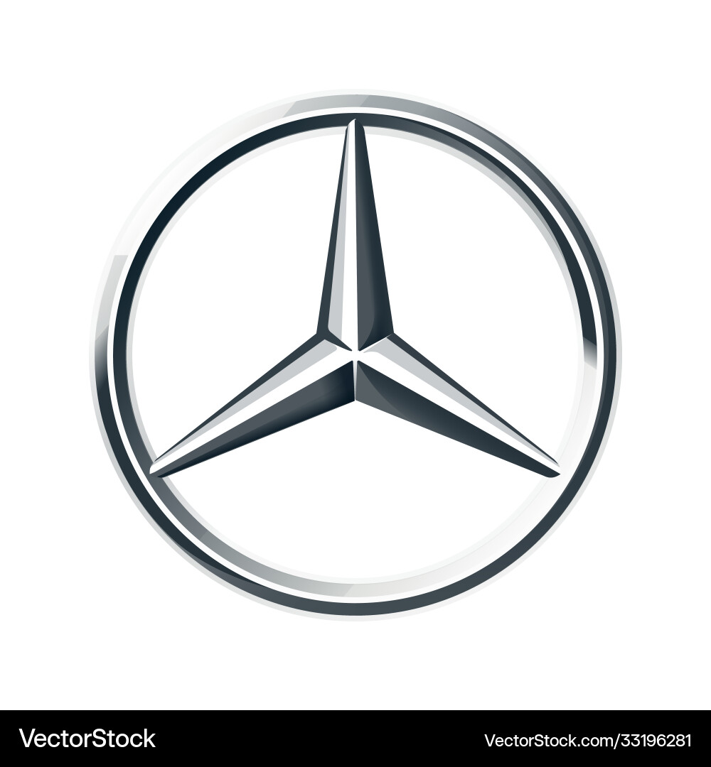 Mercedes symbol Royalty Free Vector Image - VectorStock