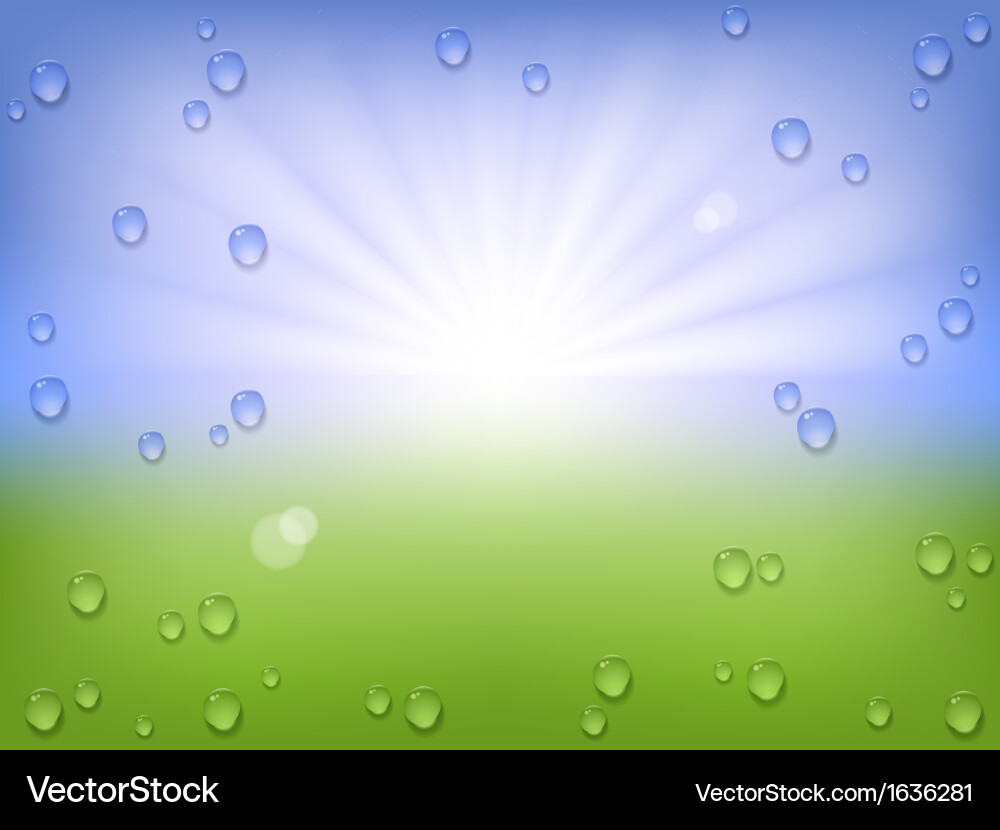 Spring water background Royalty Free Vector Image