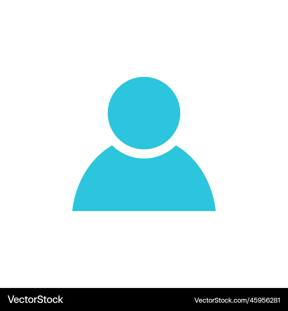 User icon avatar people white background Vector Image
