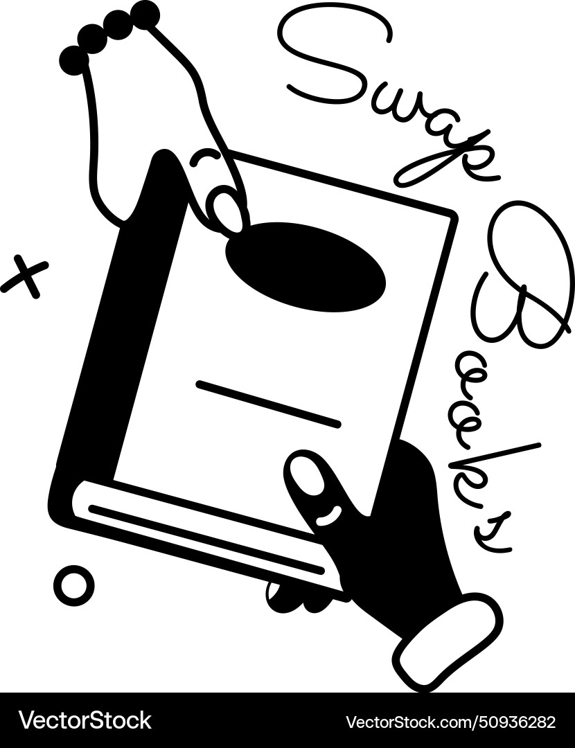 Swap book Royalty Free Vector Image - VectorStock