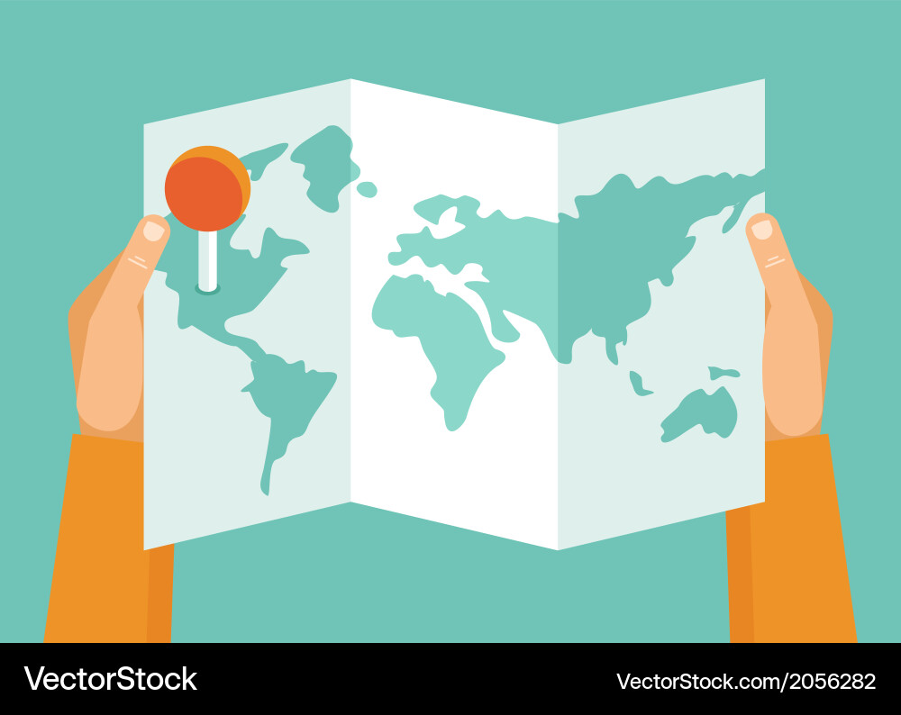 Travel plan Royalty Free Vector Image - VectorStock