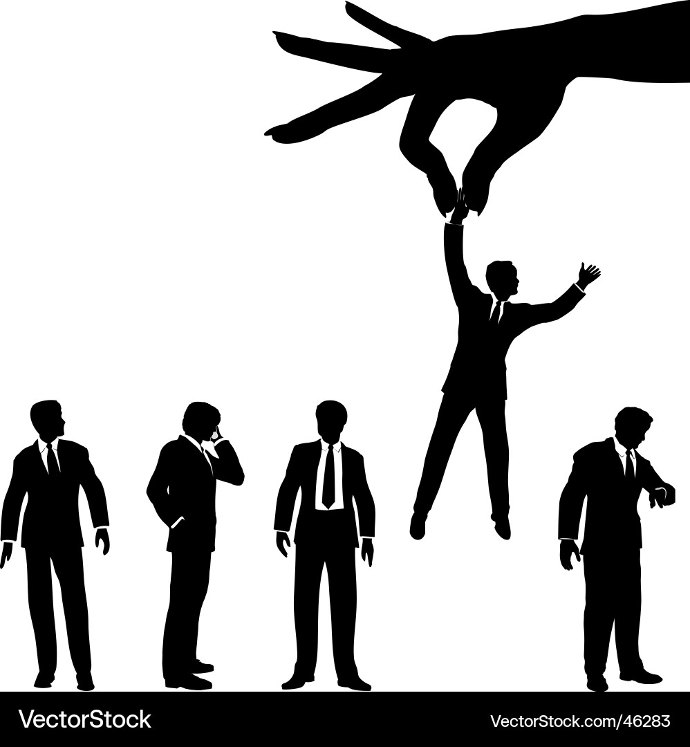 Person Selection Process Royalty Free Vector Image