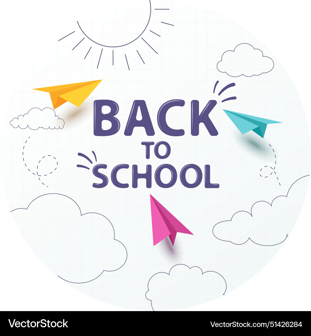 Colorful school notebook background with paper Vector Image