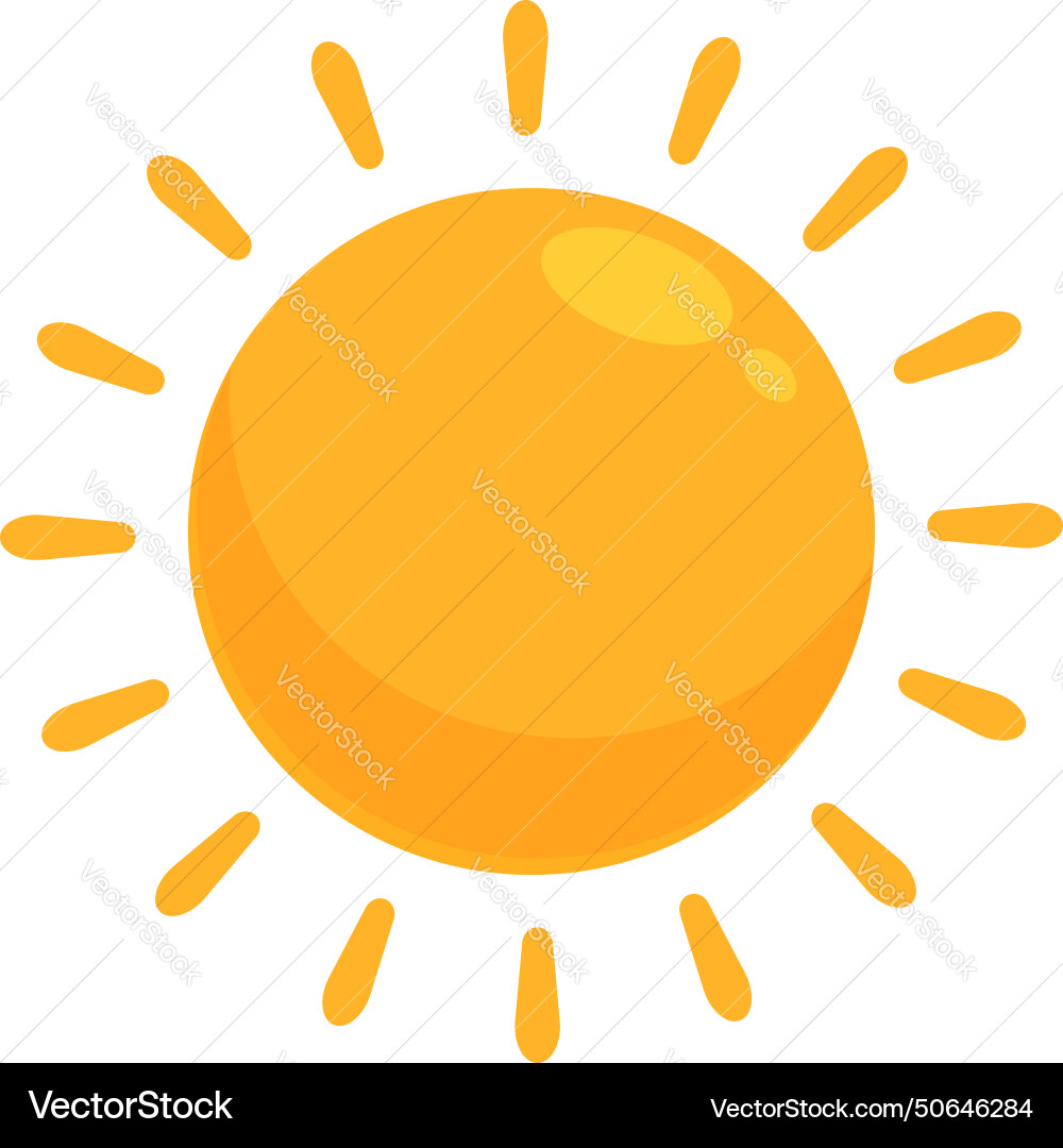 Creative sun drawing icon cartoon Royalty Free Vector Image