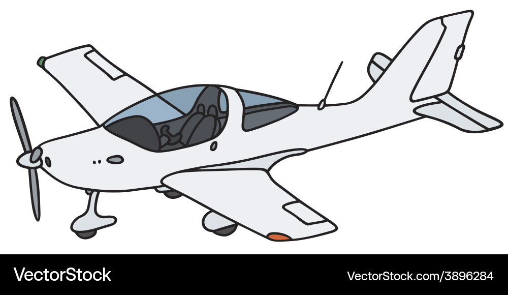 Cute Propeller Airplane Royalty Free Vector Image