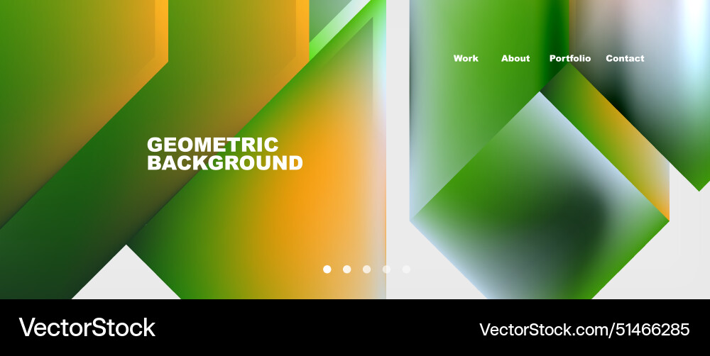 Abstract geometric shapes web design page Vector Image