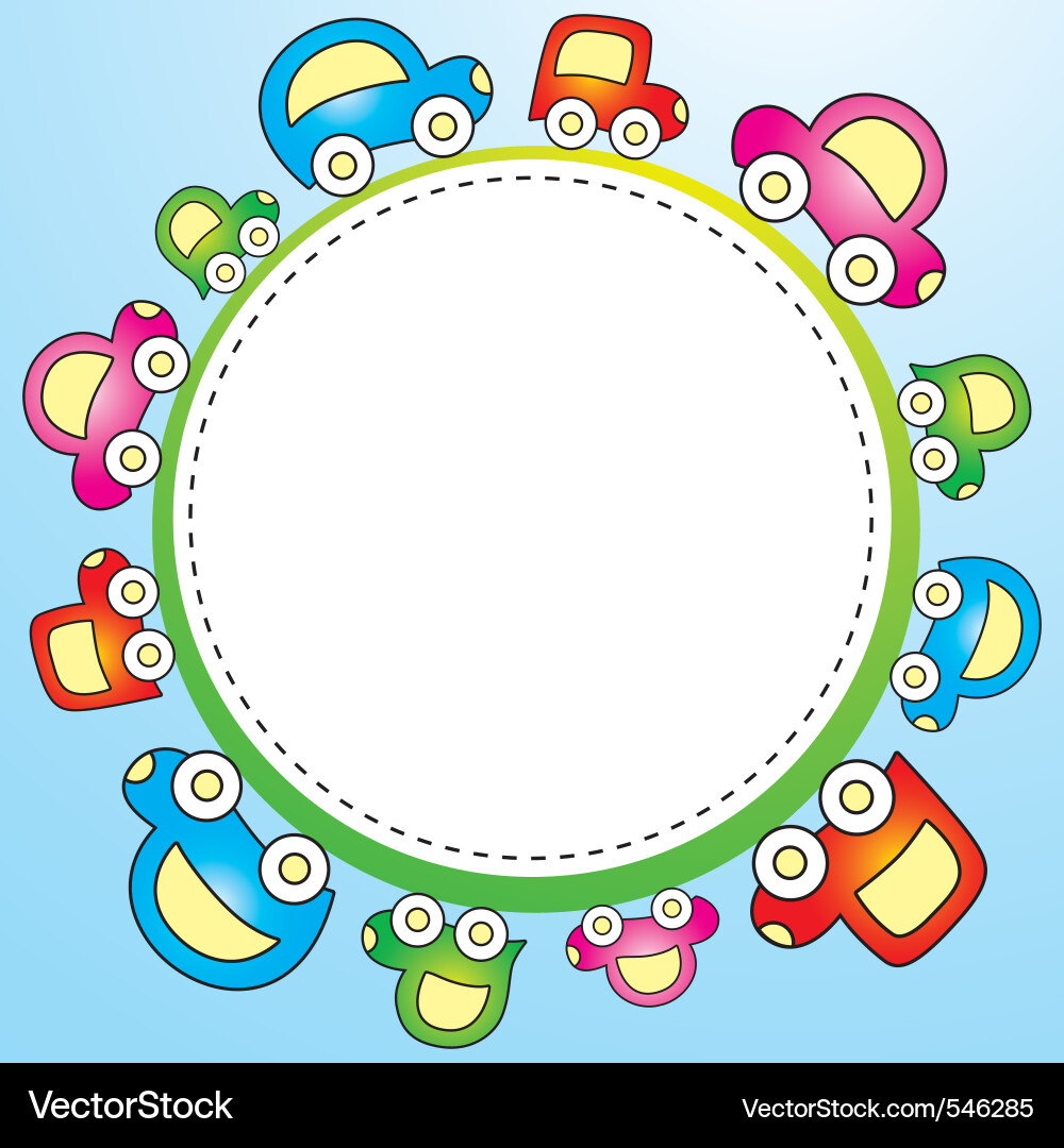 Colorful child template Royalty Free Vector Image