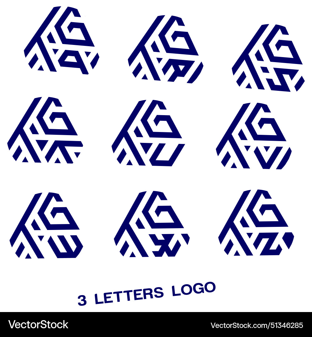 Here are some letter logo design for your company Vector Image