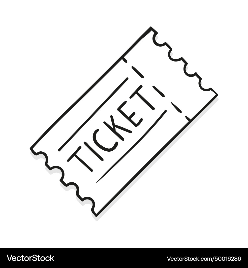 Entrance ticket icon Royalty Free Vector Image