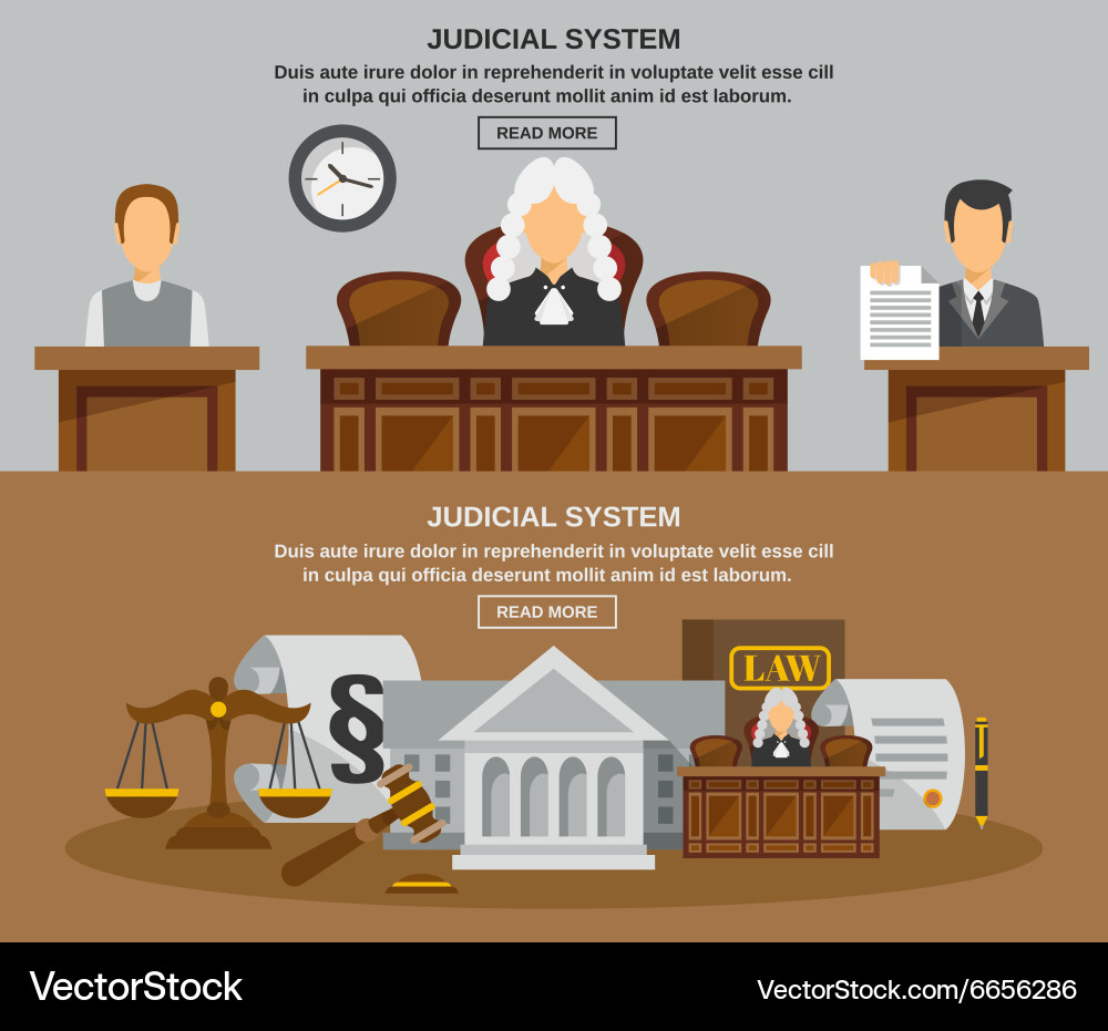 Law banner set Royalty Free Vector Image - VectorStock