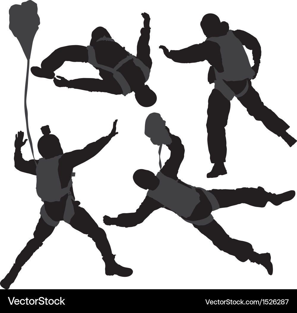Base jumping Royalty Free Vector Image - VectorStock