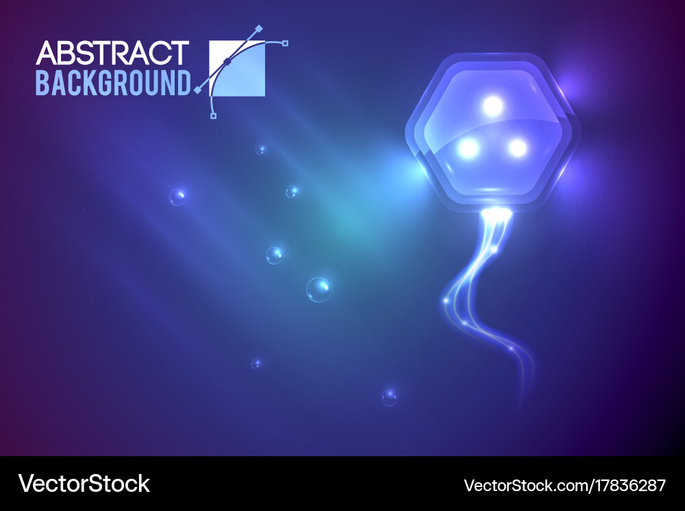 Futuristic hexagon abstract background Royalty Free Vector