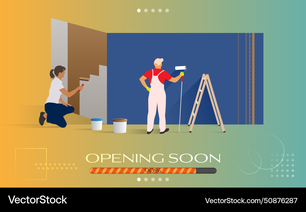 Store opening promotional poster Royalty Free Vector Image